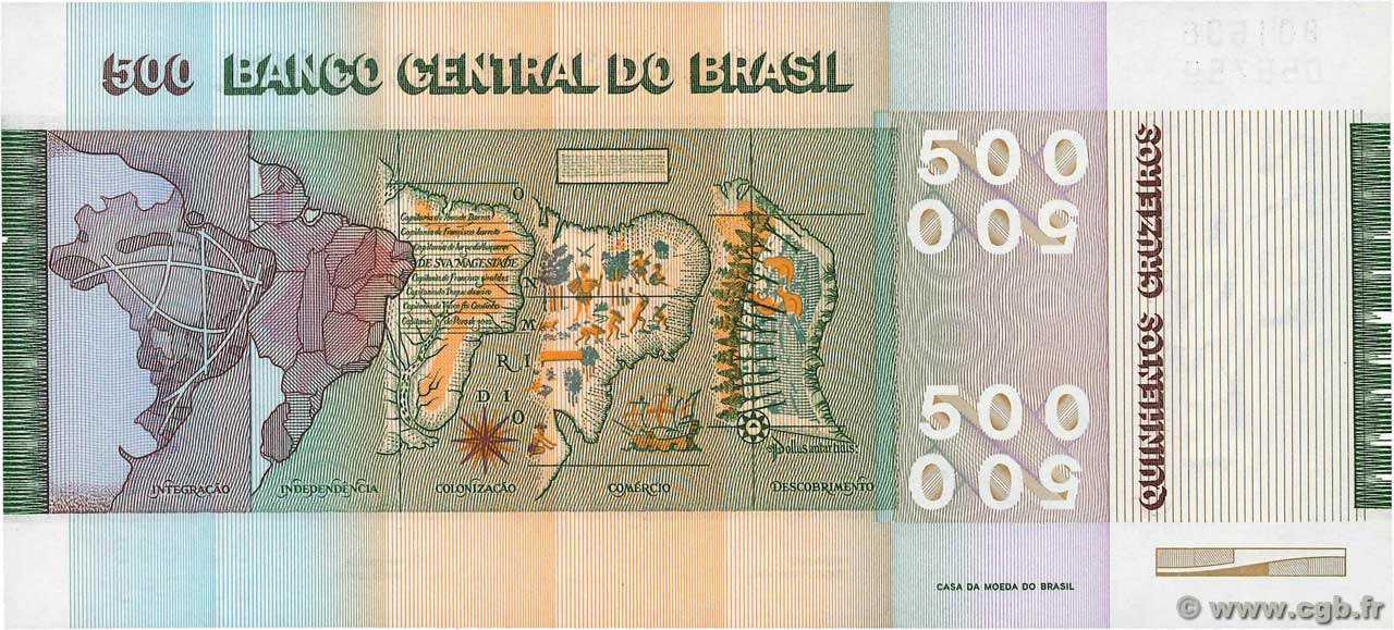 Brazil 500 cruzeiros | Brazil - The banknote Numizon catalog