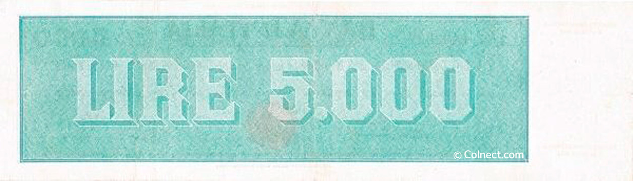 5000 lire Type 1945-1947 | Italy - The banknote Numizon catalog