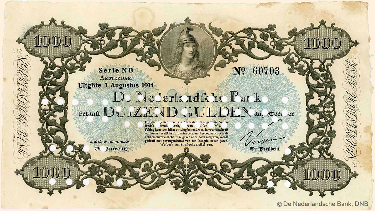 1000 gulden Type 1914 | Netherlands - The banknote Numizon catalog