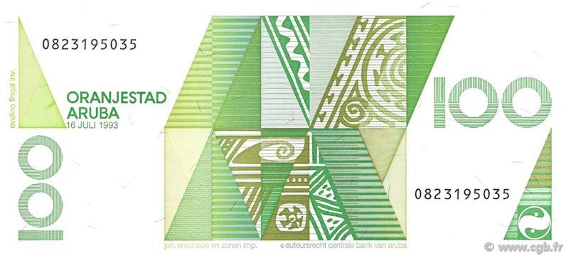 100 florin Type 1993 | Aruba - The banknote Numizon catalog