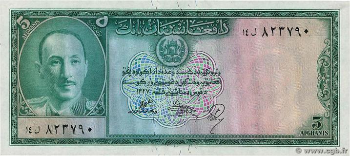 Afghanistan's banknotes - The banknote Numizon catalog