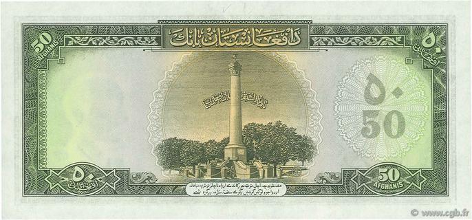 Afghanistan's banknotes - The banknote Numizon catalog
