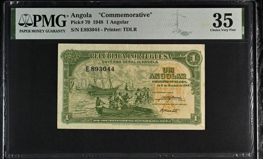 Angola 1 Angolar type 1948 | Angola - The banknote Numizon catalog
