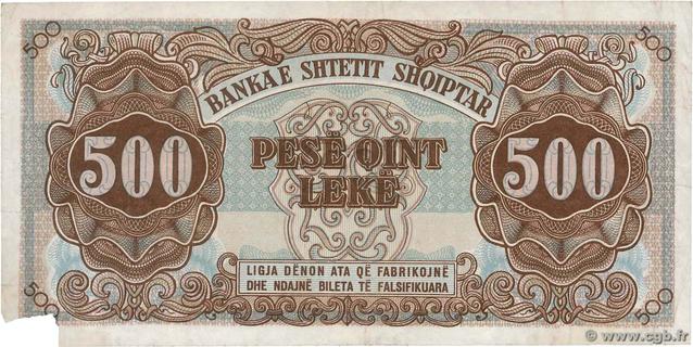 Albania's banknotes - The banknote Numizon catalog