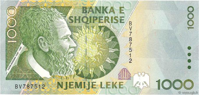 Albania 1,000 leke type 1996 | Albania - The banknote Numizon catalog