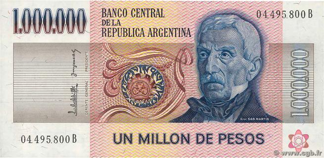Argentina 1000000 pesos | Argentina - The banknote Numizon catalog