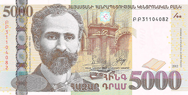 Armenia's banknotes - The banknote Numizon catalog