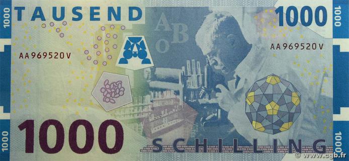 Austria 1000 schilling type 1997 | Austria - The banknote Numizon catalog