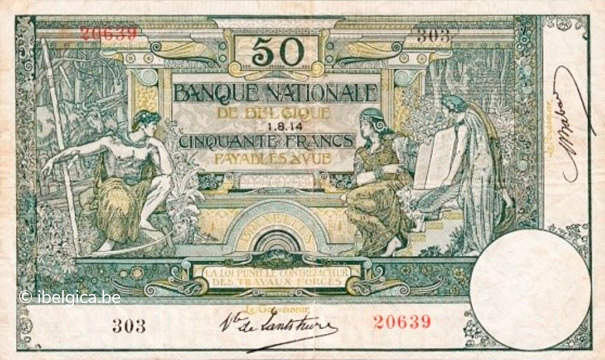 Belgium's banknotes - The banknote Numizon catalog