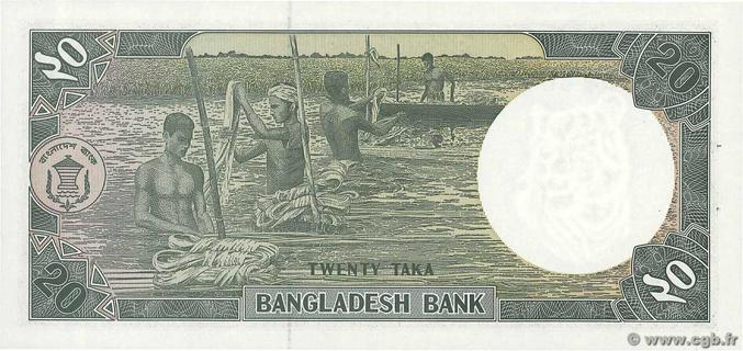 Bangladesh 20 taka | Bangladesh - The banknote Numizon catalog