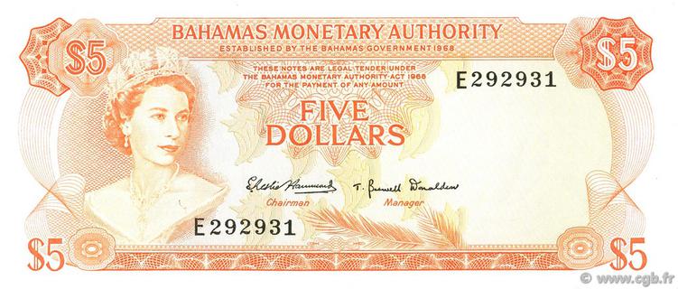 Bahamas's banknotes - The banknote Numizon catalog