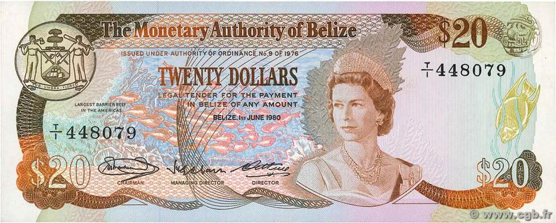 Belize's banknotes - The banknote Numizon catalog