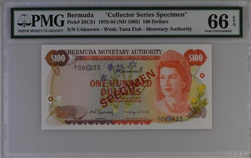 Bermuda 100 Dollars type 1978 | Bermuda - The banknote Numizon catalog