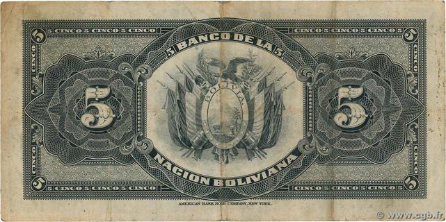 Bolivia's banknotes - The banknote Numizon catalog