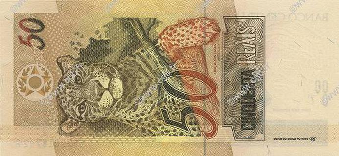 Brazil 50 reals | Brazil - The banknote Numizon catalog