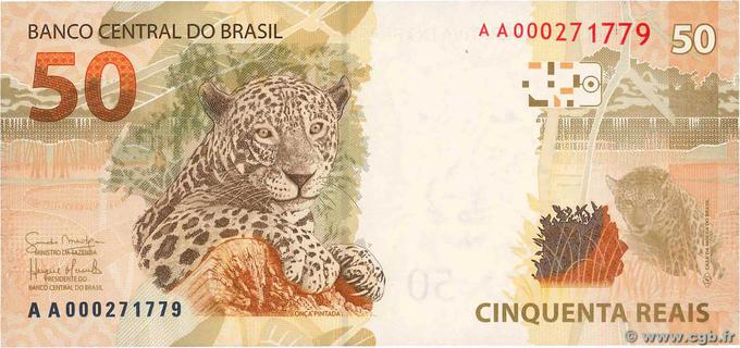 Brazil 50 reals type 2010 | Brazil - The banknote Numizon catalog
