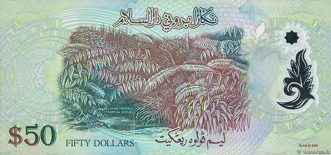 Brunei 50 dollars Type 2004 | Brunei - The banknote Numizon catalog
