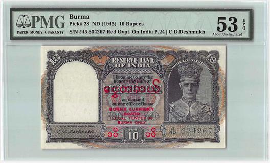 Burma's banknotes - The banknote Numizon catalog