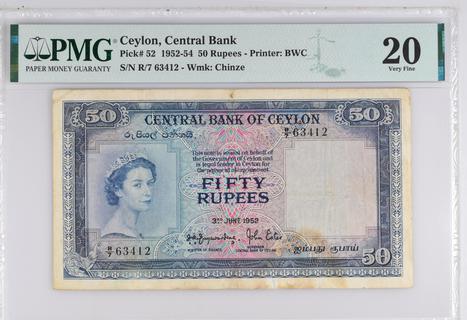 Ceylon's banknotes - The banknote Numizon catalog