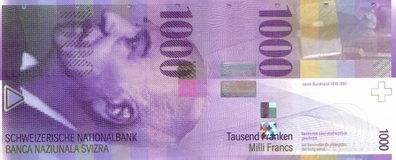 1000 francs Type 1996 | Switzerland - The banknote Numizon catalog