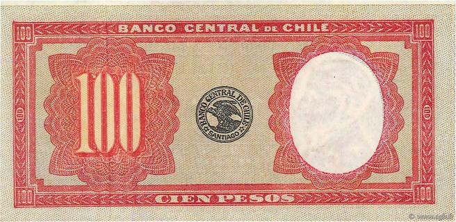 Chile 100 pesos | Chile - The banknote Numizon catalog