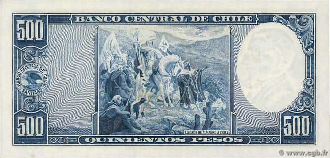 Chile 500 pesos | Chile - The banknote Numizon catalog