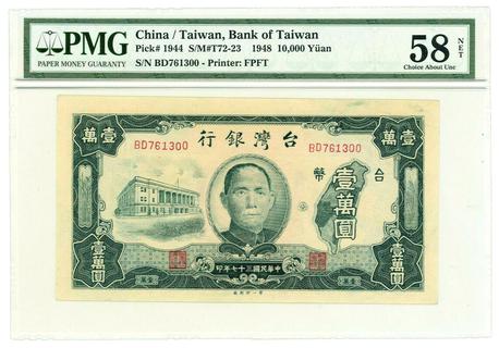 China 10,000 Yuan type 1948 | China - National Bank Issues - The ...