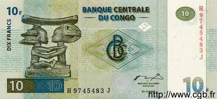 Congo's banknotes - The banknote Numizon catalog