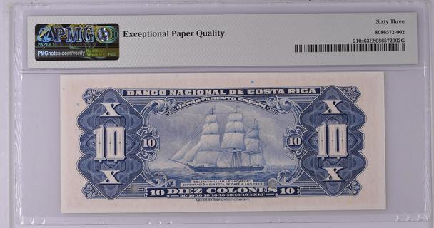 Costa Rica's banknotes - The banknote Numizon catalog