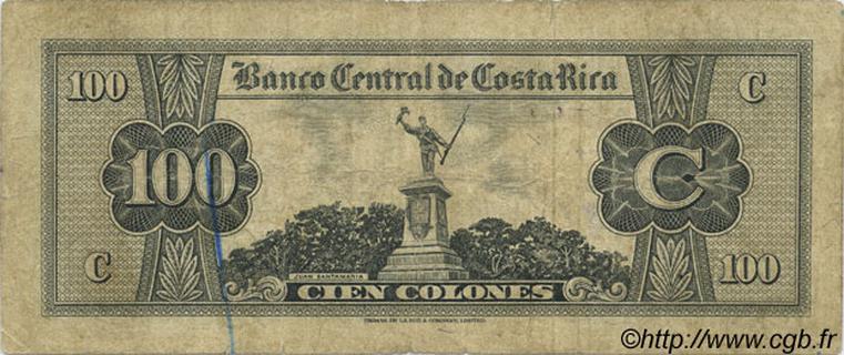 Costa Rica 100 colones type 1961 | Costa Rica - The banknote Numizon ...