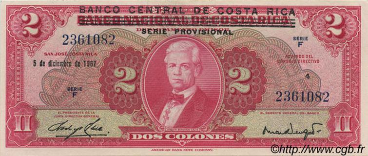 Costa Rica 2 colones type 1967 | Costa Rica - The banknote Numizon catalog