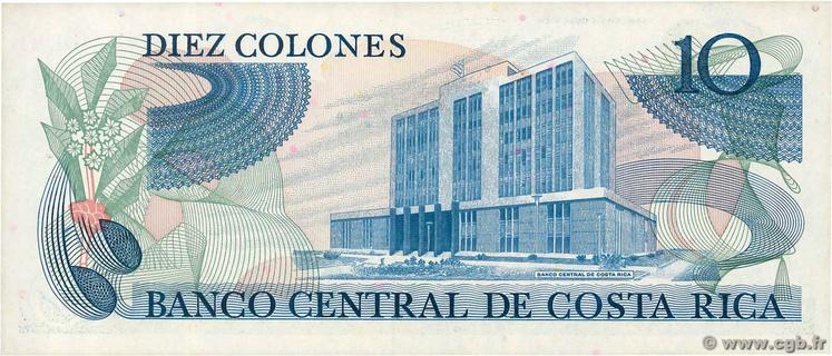 Costa Rica 10 colones type 1972 | Costa Rica - The banknote Numizon catalog