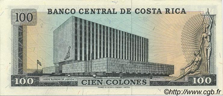 Costa Rica 100 colones type 1969 | Costa Rica - The banknote Numizon ...