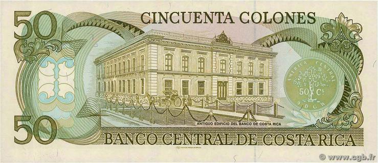 Costa Rica 50 colones type 1987 | Costa Rica - The banknote Numizon catalog