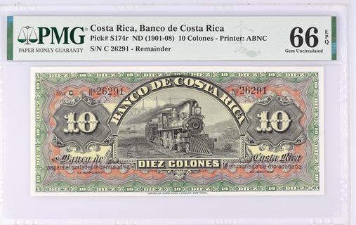 Costa Rica 10 Colones type 1901 | Costa Rica - The banknote Numizon catalog