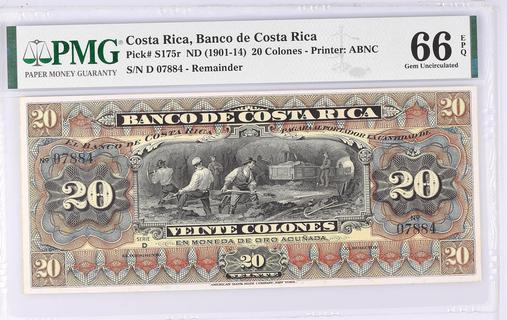 Costa Rica 20 Colones type 1901 | Costa Rica - The banknote Numizon catalog