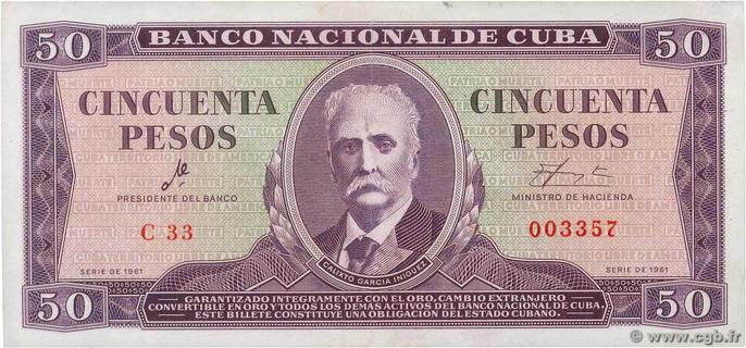 Cuba's banknotes - The banknote Numizon catalog