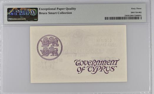 Cyprus's banknotes - The banknote Numizon catalog