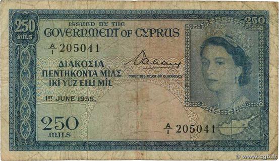 Cyprus's banknotes - The banknote Numizon catalog
