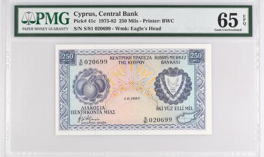 Cyprus's banknotes - The banknote Numizon catalog