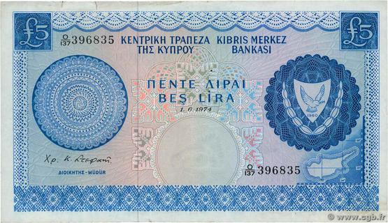 Cyprus's banknotes - The banknote Numizon catalog