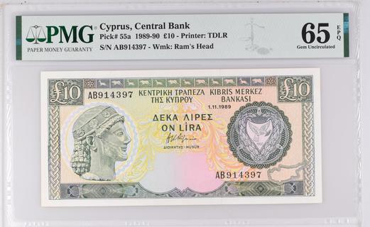 Cyprus's banknotes - The banknote Numizon catalog
