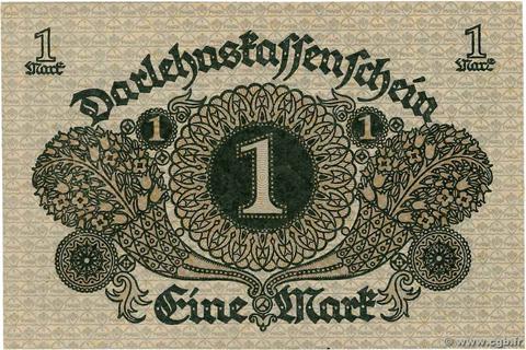 Germany 1 mark type 1920 | Germany (1918-1933) - The banknote Numizon ...