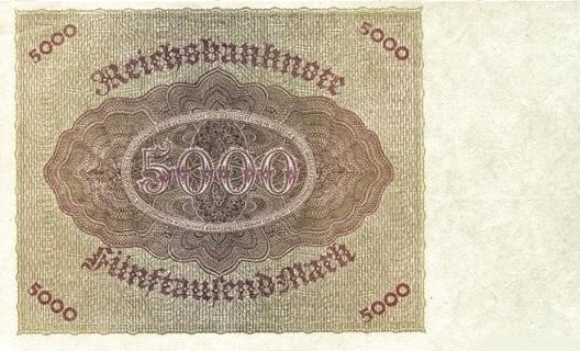 Reichsbanknotes 5,000 mark type 1923 | Germany (1918-1933) - The ...