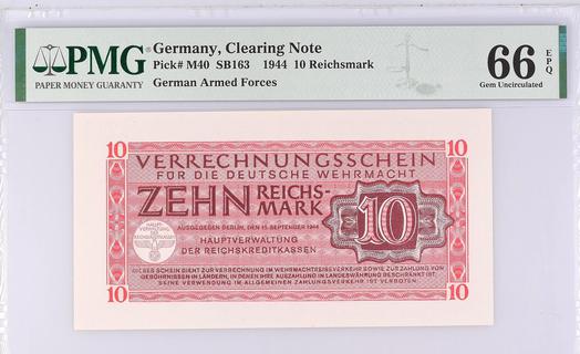 Germany 10 Reichsmark type 1944 | Germany (1874-1918) - The banknote ...