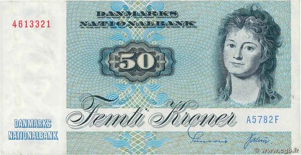 Denmark 50 kroner type 1972 | Denmark - The banknote Numizon catalog