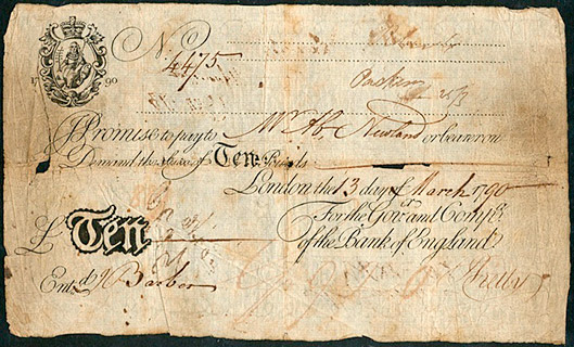 England's banknotes - The banknote Numizon catalog