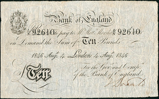 England's banknotes - The banknote Numizon catalog