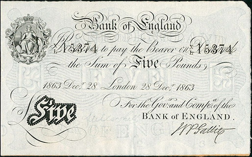 England's banknotes - The banknote Numizon catalog
