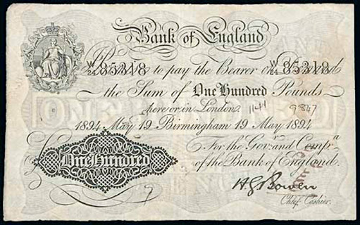 England's banknotes - The banknote Numizon catalog